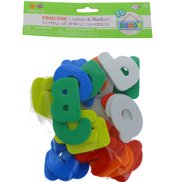Foam Number And Alphabet Stickers